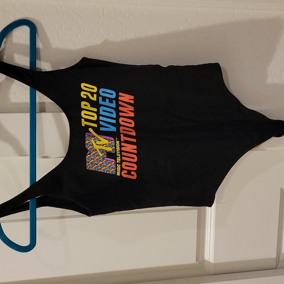 MTV | Tops | Mtv Top 2 Video Countdown 208 Black Body Suit Sz S | Poshmark